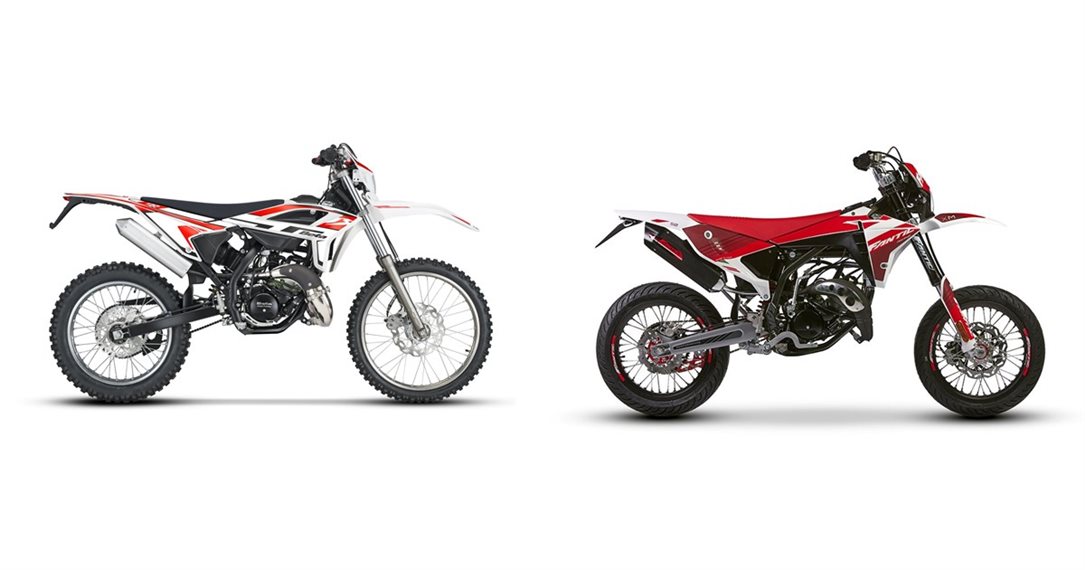 Motorrad Vergleich Beta RR 2T 50 2023 vs. Fantic XM 50 Performance 2023