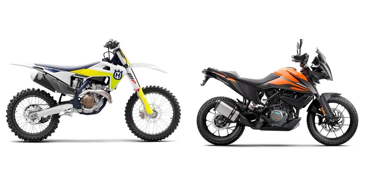Comparaison des motos Husqvarna FC 350 2021 VS. KTM 390 Adventure 2020
