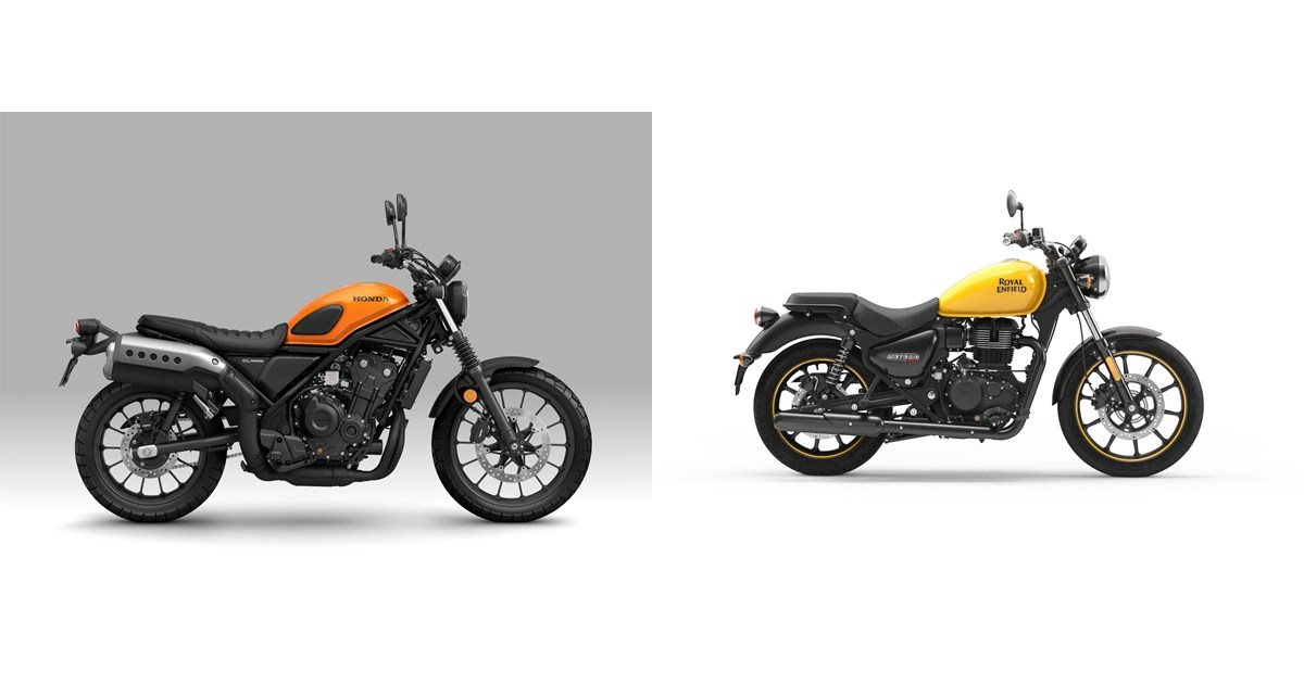 Motorrad Vergleich Honda CL500 2023 vs. Royal Enfield Meteor 350 Fireball 2023