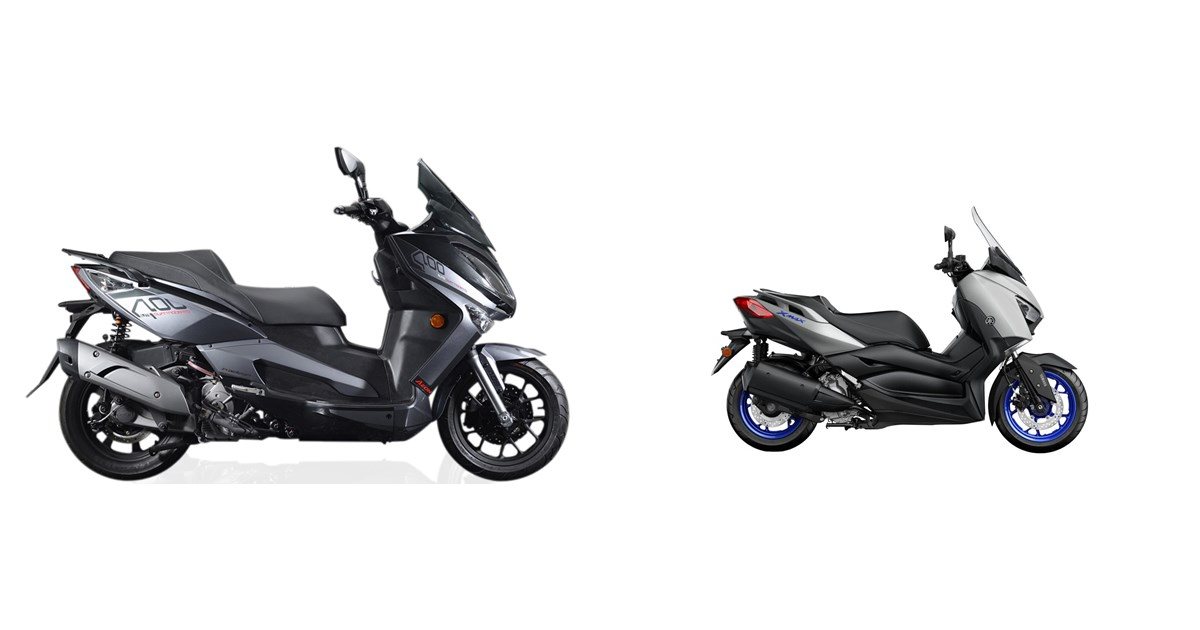 Motorrad Vergleich Aeon Elite 400i ABS 2017 vs. Yamaha XMAX 300 2021