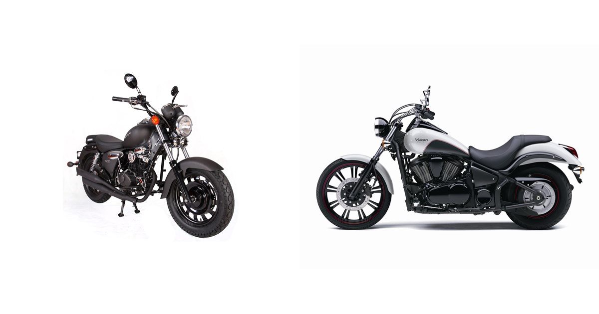Motorrad Vergleich Keeway Superlight 125 2018 vs. Kawasaki Vulcan 900 ...