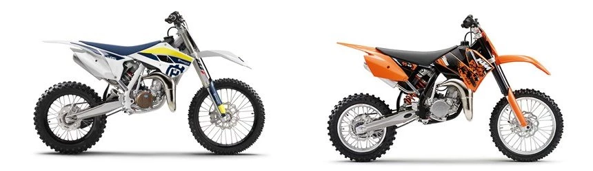 Motorrad Vergleich Husqvarna TC 85 2017 vs. KTM 85 SX 17/14 2010