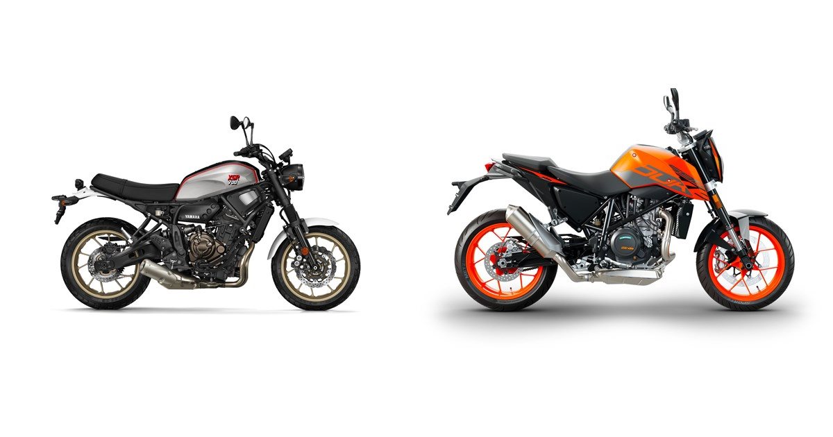 Yamaha XSR700 XTribute 2021 vs KTM 690 Duke 2019