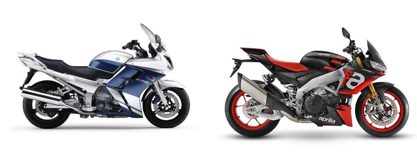 Motorrad Vergleich Yamaha FJR1300A 2005 vs. Aprilia Tuono V4 1100 ...