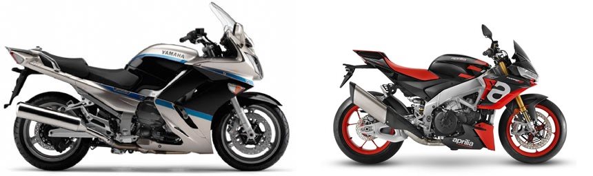 Motorrad Vergleich Yamaha FJR1300A 2009 vs. Aprilia Tuono V4 1100 ...