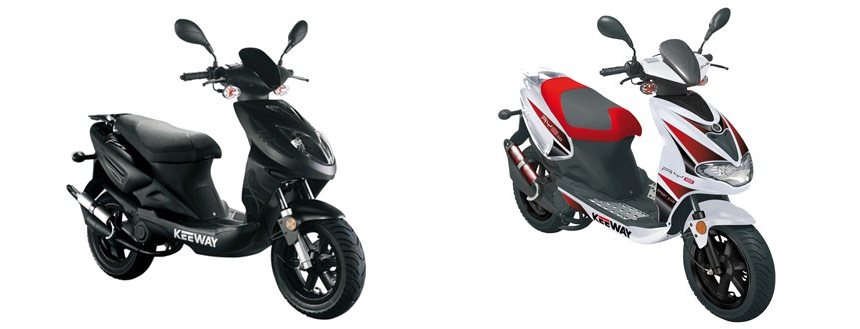 Motorrad Vergleich Keeway F-Act 50 2009 vs. Keeway RY8 45 2010