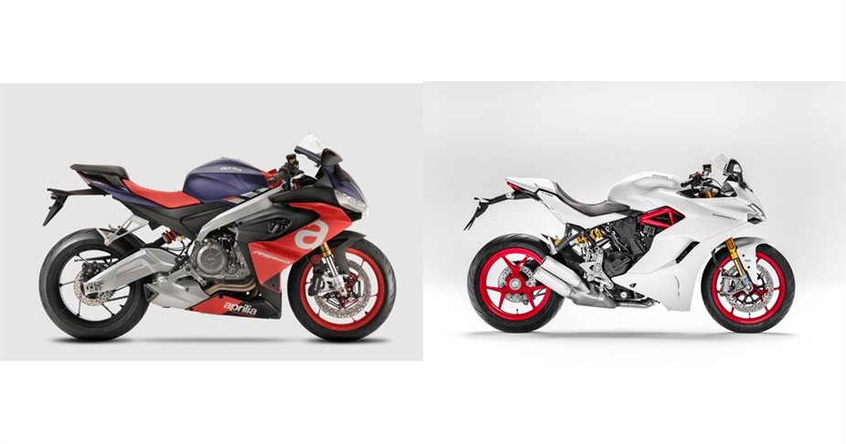 Motorrad Vergleich Aprilia RS 660 2023 vs. Ducati SuperSport S 2017