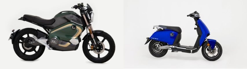 Motorrad Vergleich Super Soco TC Wanderer 2023 vs. Super Soco CUx ECO 2022