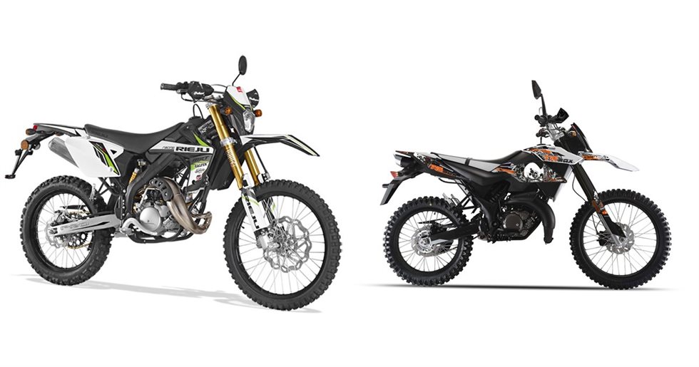Motorrad Vergleich Rieju MRT Cross Pro 50 2014 vs. KSR Moto TR 50 X 2016