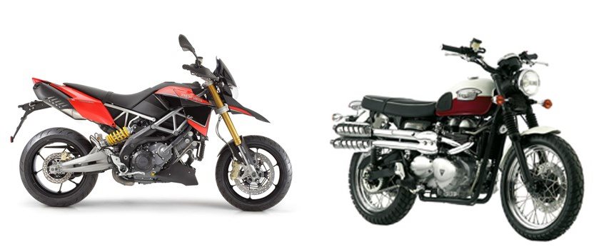 Motorrad Vergleich Aprilia Dorsoduro 1200 ABS ATC 2018 vs. Triumph ...