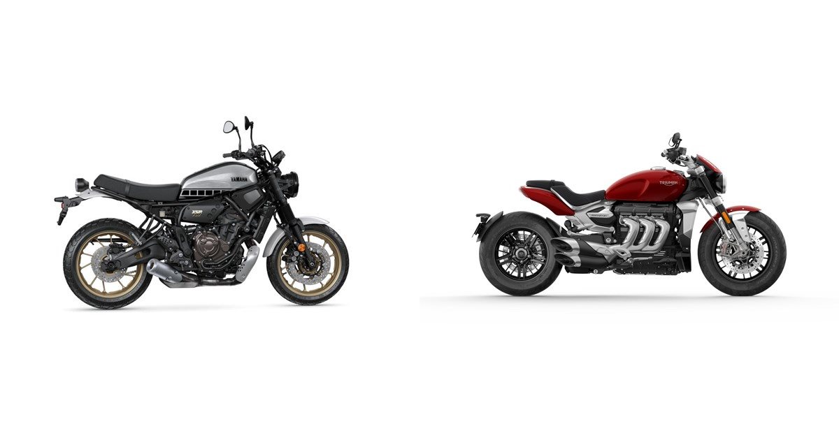 Yamaha XSR700 Legacy 2023 vs Triumph Rocket 3 R 2022