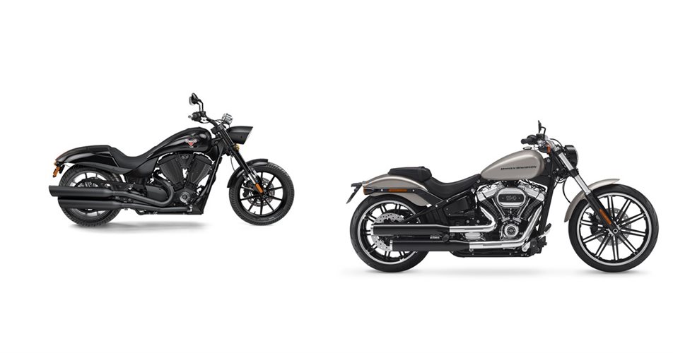 Motorrad Vergleich Victory Hammer 8-Ball 2016 vs. Harley-Davidson ...