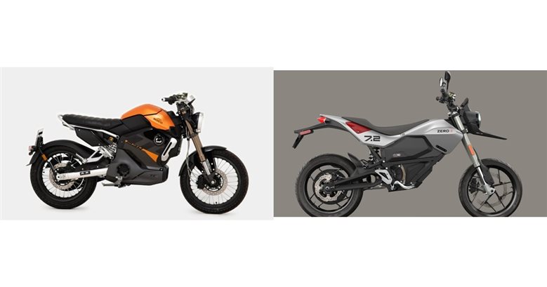 Motorrad Vergleich Super Soco TCmax 2023 vs. Zero FXE 2022