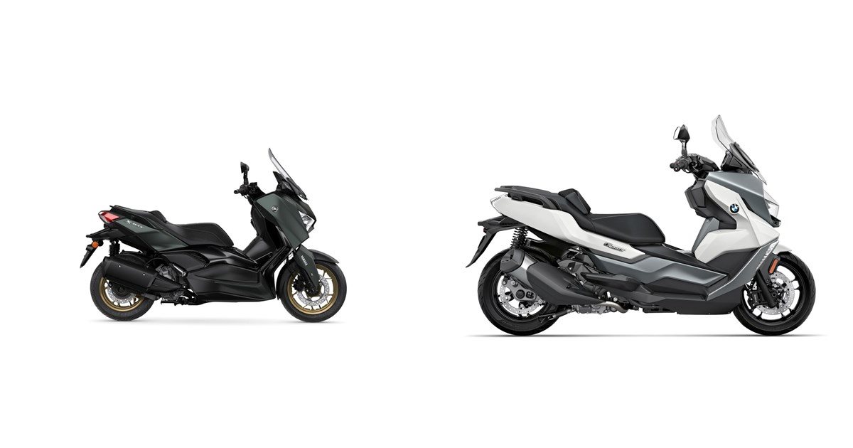 Motorrad Vergleich Yamaha XMAX 300 Tech MAX 2023 vs. BMW C 400 GT 2020