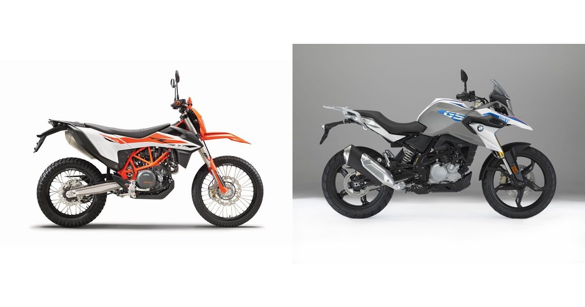 Motorrad Vergleich KTM 690 Enduro R 2020 vs. BMW G 310 GS 2019