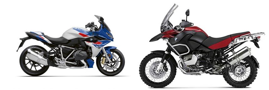 Motorrad Vergleich BMW R 1250 RS 2023 vs. BMW R 1200 GS Adventure 2009