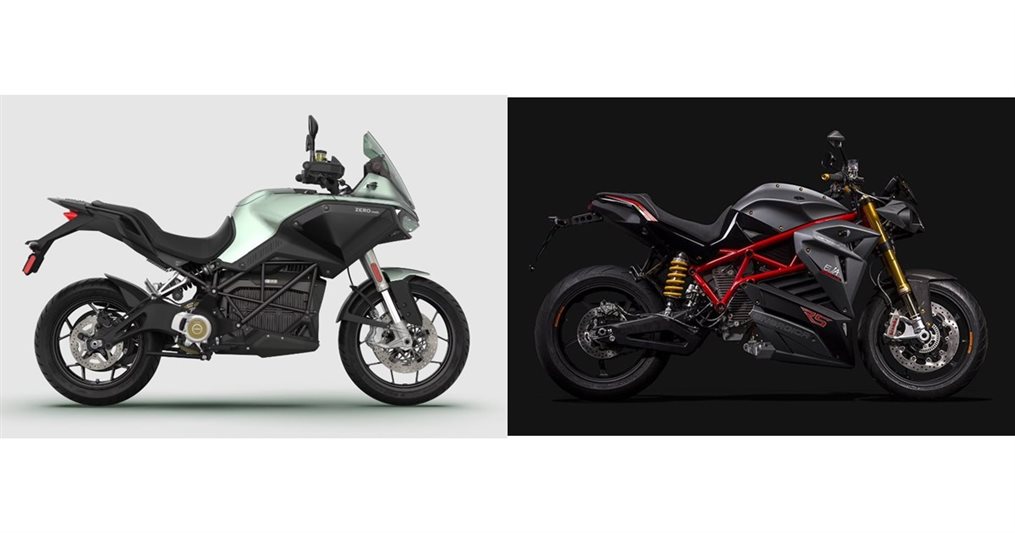 Motorrad Vergleich Zero DSR/X 2023 vs. Energica EVA Ribelle 2021
