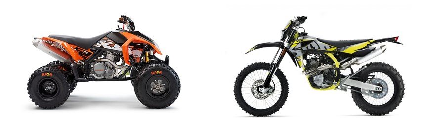 Motorrad Vergleich KTM 525 XC ATV 2009 vs. SWM RS 500 R 2020