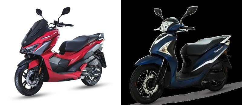 Motorrad Vergleich Sym Jet X 125 2022 vs. Sym Symphony ST 125 2020