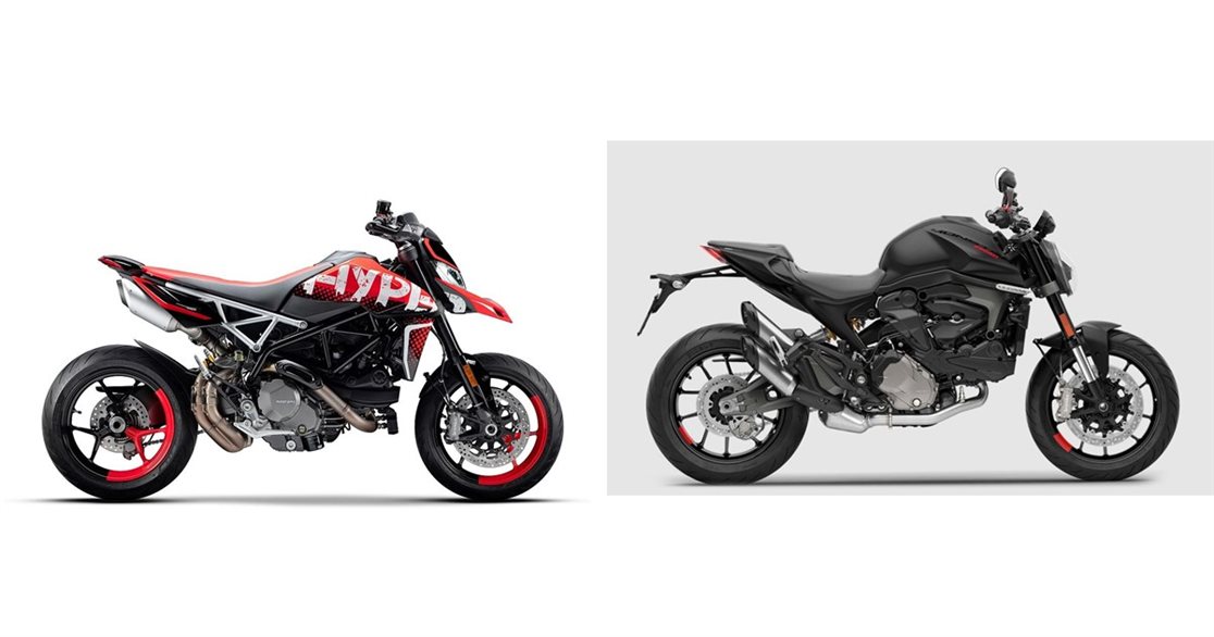 Ducati Hypermotard 950 RVE 2023 vs Ducati Monster 2023