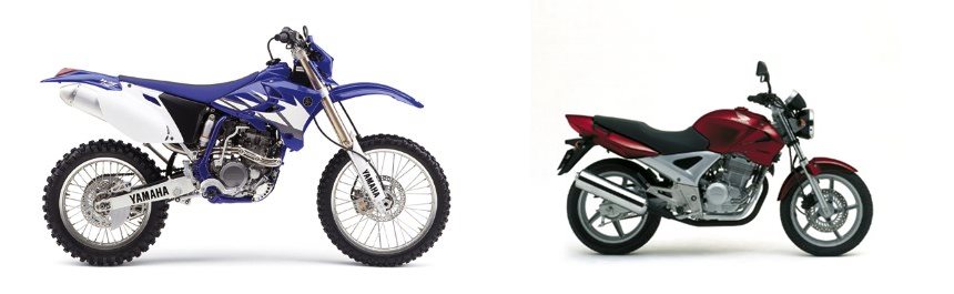 Yamaha WR250F 2005 vs Honda CBF 250 2005