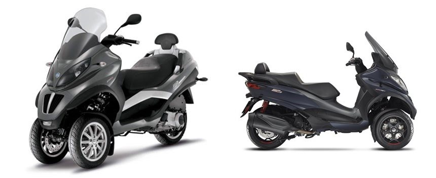 Motorrad Vergleich Piaggio MP3 LT 400 2010 vs. Piaggio MP3 400 Sport 2022