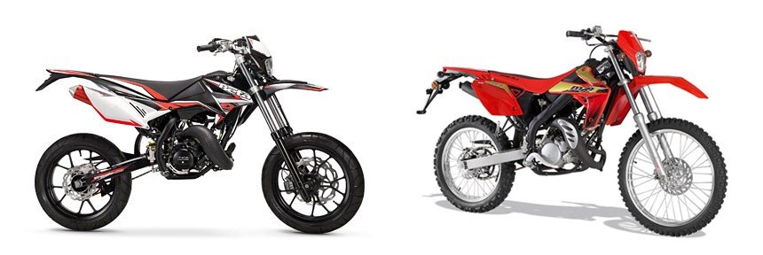 Motorrad Vergleich Beta RR 50 Motard Track 2013 vs. Rieju MRT Racing 50 ...