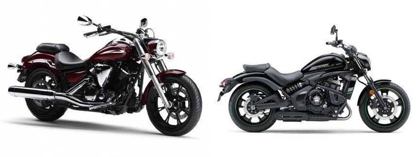 Motorrad Vergleich Yamaha XVS 950 A 2009 vs. Kawasaki Vulcan S 2023