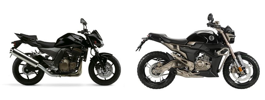 Motorrad Vergleich Kawasaki Z 750 2005 vs. Zontes 125 G1 2021