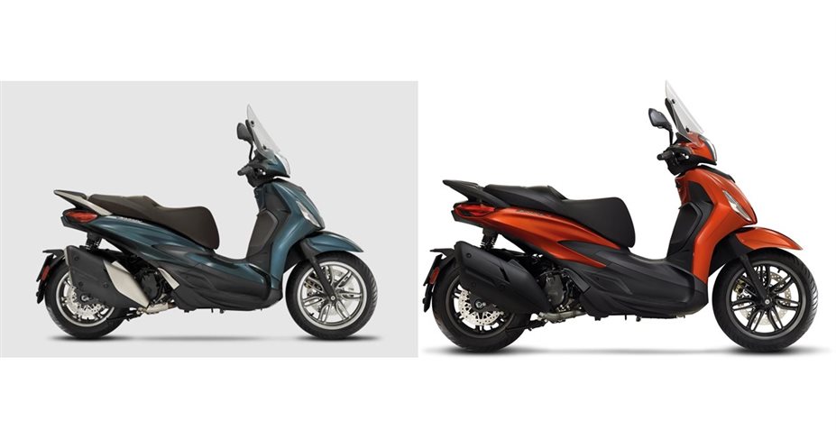 Motorrad Vergleich Piaggio Beverly 400 2023 vs. Piaggio Beverly 400 S 2022