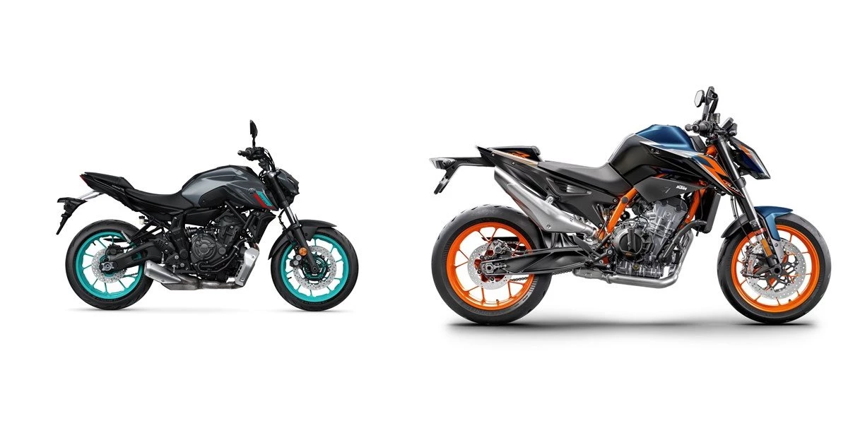 Yamaha MT-07 2023 vs KTM 890 Duke R 2022