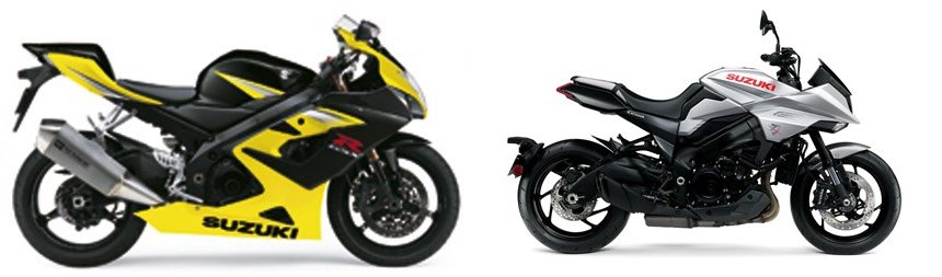 Suzuki GSX-R 1000 2005 vs Suzuki GSX-S1000S Katana 2019