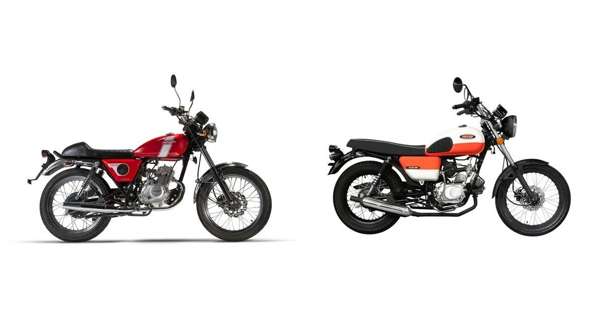 Motorrad Vergleich Mash Fifty 2017 vs. Hanway Raw 50 2015