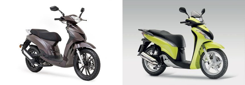 Motorrad Vergleich Online Trevis 125 2021 vs. Honda SH125i 2009