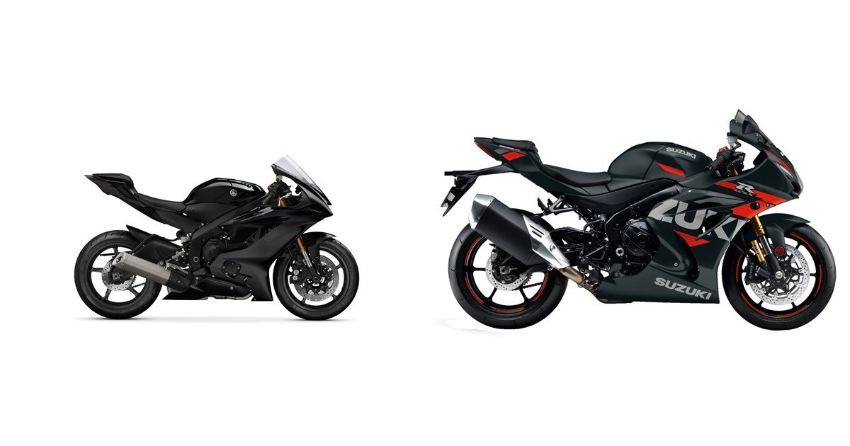 Yamaha R6 RACE 2023 vs Suzuki GSX-R 1000 2021