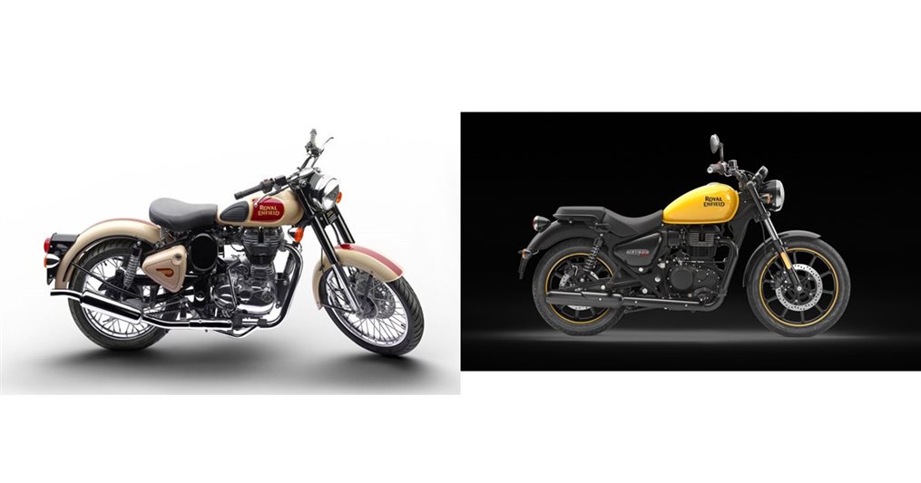 Royal Enfield Classic 500 EFI 2020 vs Royal Enfield Meteor 350 Fireball ...