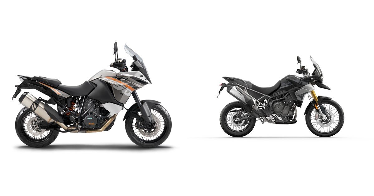 Motorrad Vergleich KTM 1190 Adventure 2014 vs. Triumph Tiger 900 Rally 2021