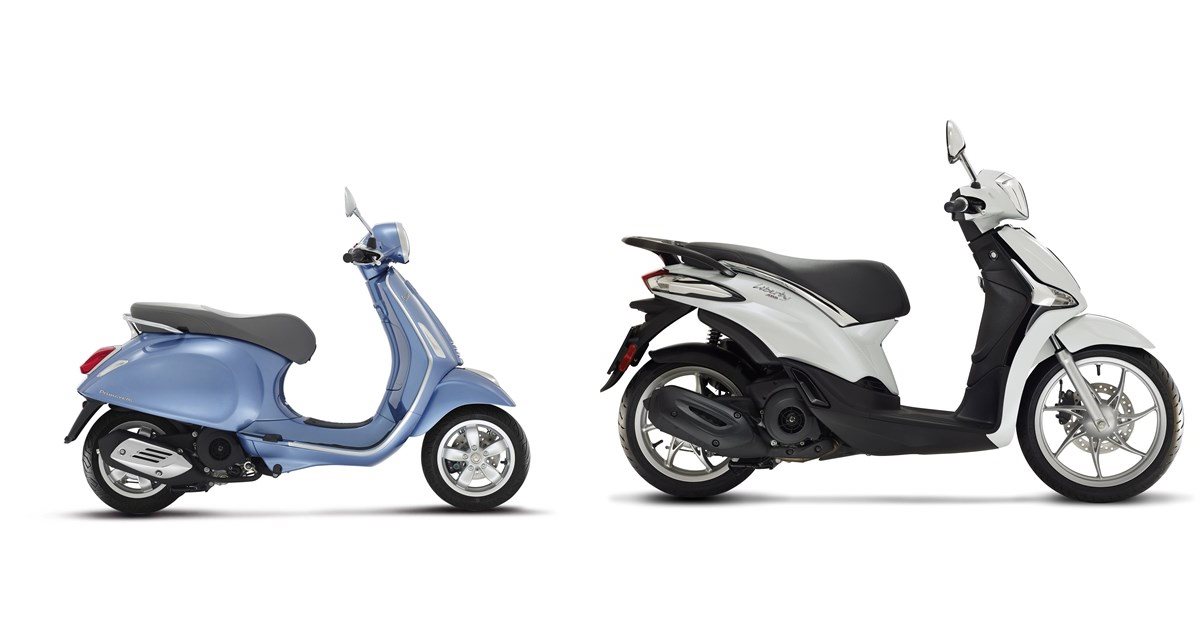 Motorrad Vergleich Vespa Primavera 125 i.e. 3V 2014 vs. Piaggio Liberty 125 2021