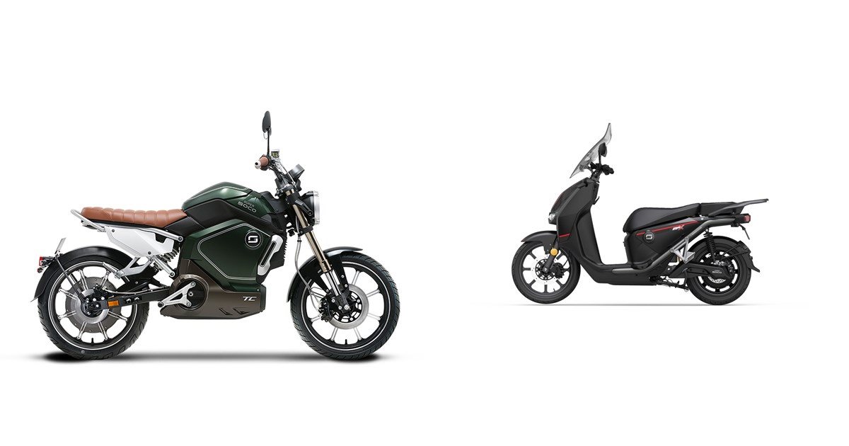 Motorrad Vergleich Super Soco TC 2019 vs. Super Soco CPx 2022