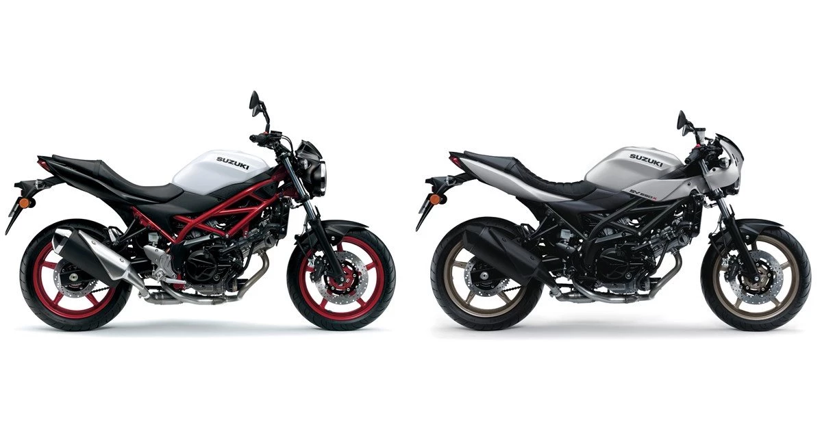 Motorrad Vergleich Suzuki SV 650 2022 vs. Suzuki SV650X 2023