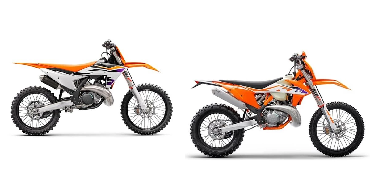 KTM 300 SX 2024 vs KTM 300 EXC 2023