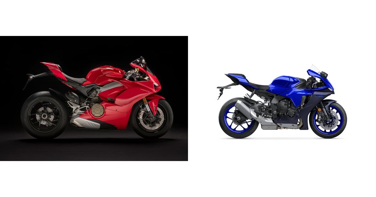 Motorrad Vergleich Ducati Panigale V4 2019 vs. Yamaha R1 2022