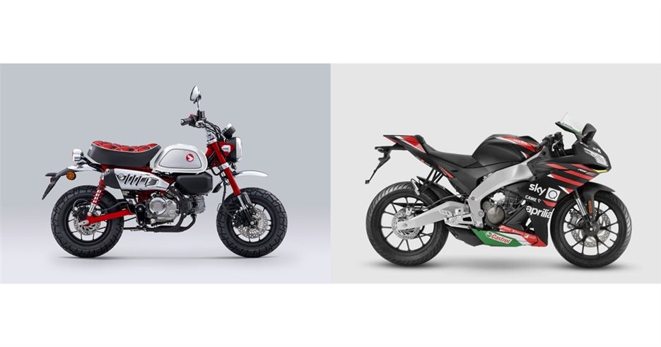Honda Monkey 125 2023 vs Aprilia RS 125 Replica 2023