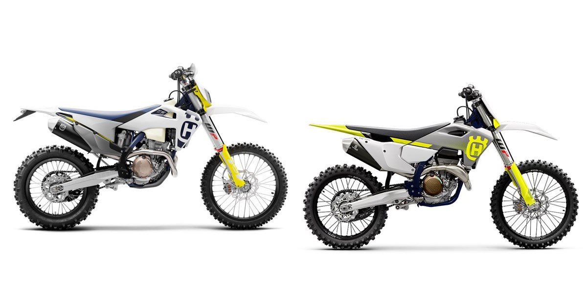 Motorrad Vergleich Husqvarna FE 350 2020 vs. Husqvarna FC 350 2024