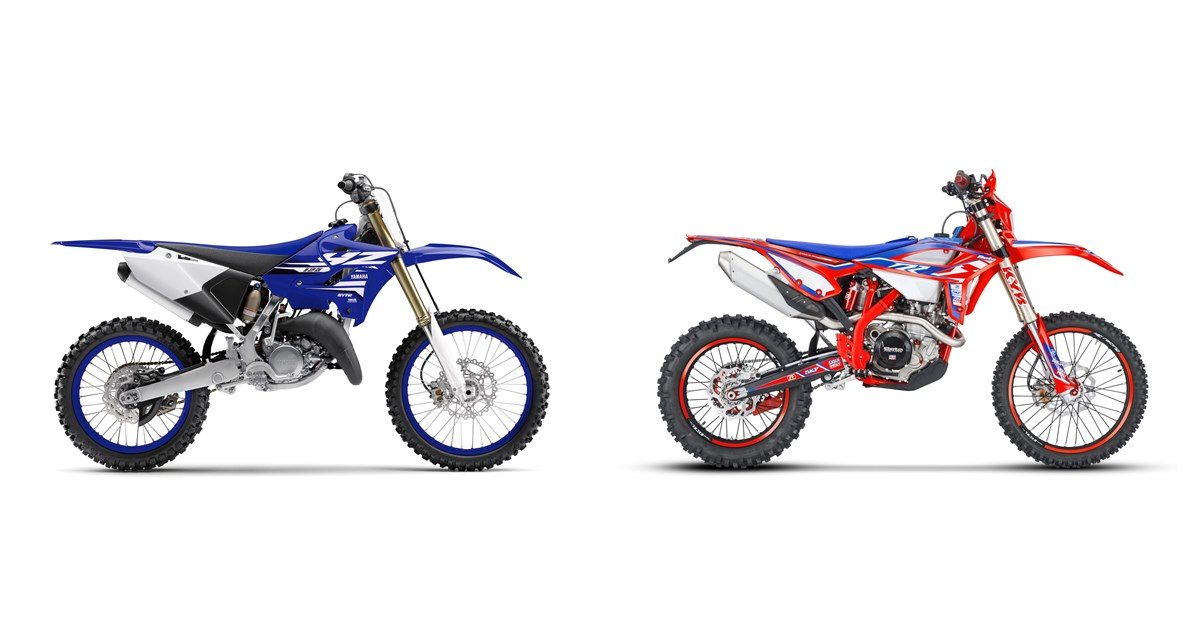 Motorrad Vergleich Yamaha YZ 125 LC 2018 vs. Beta RR 430 4T Racing 2022