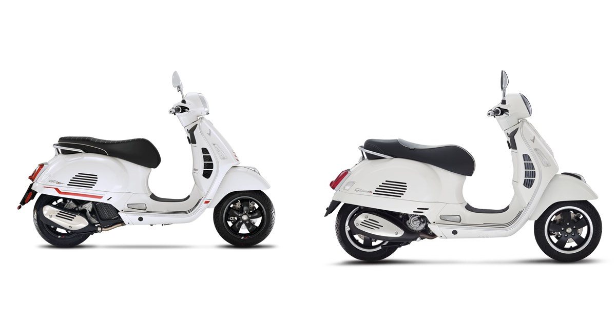 Motorrad Vergleich Vespa GTS 125 Super Sport 2022 vs. Vespa GTS 125 ie Super 2014