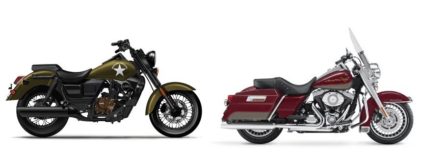 Motorrad Vergleich United Motors UM Renegade Commando 125 2017 vs ...