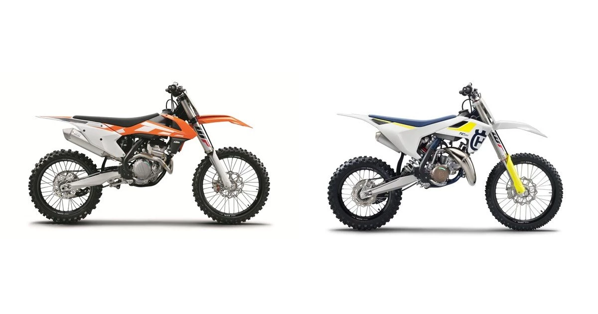 Motorrad Vergleich KTM 250 SX-F 2016 vs. Husqvarna TC 85 2019