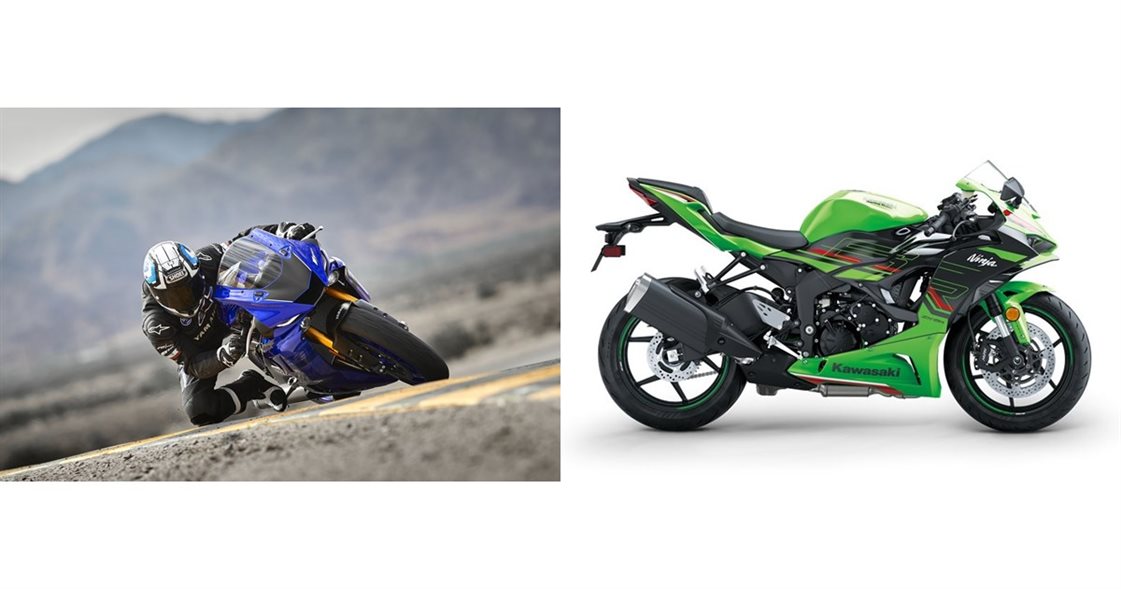 Yamaha YZF-R6 2019 vs Kawasaki Ninja ZX-6R 2024