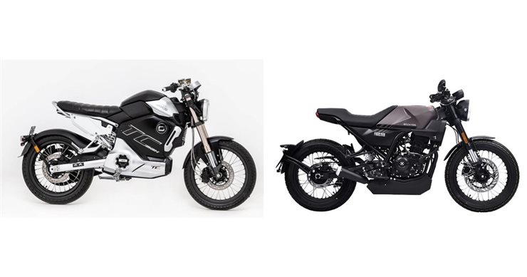 Motorrad Vergleich Super Soco TCmax 2022 vs. Brixton Crossfire 125 2023